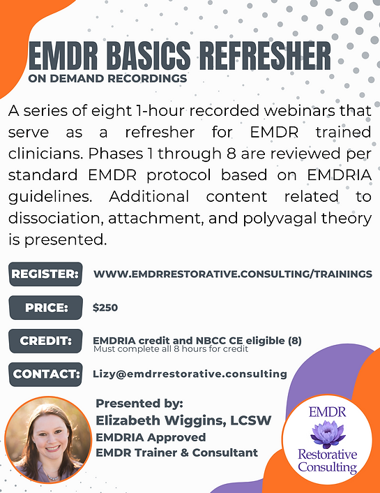 Trainings | EMDR Restorative LLC